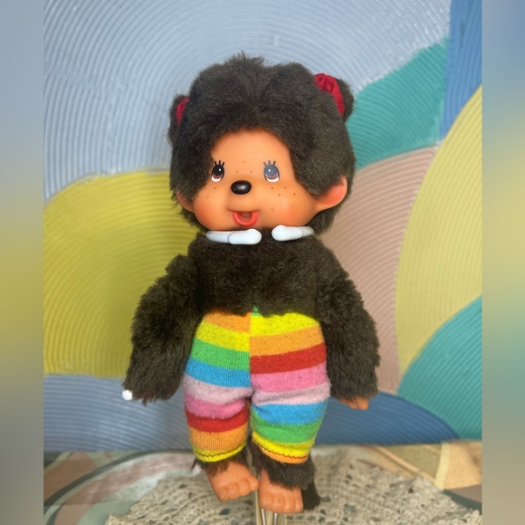 Toys | Sekiguchi Monchhichi Doll With Rainbow Pants Collectable Toy 8 ...